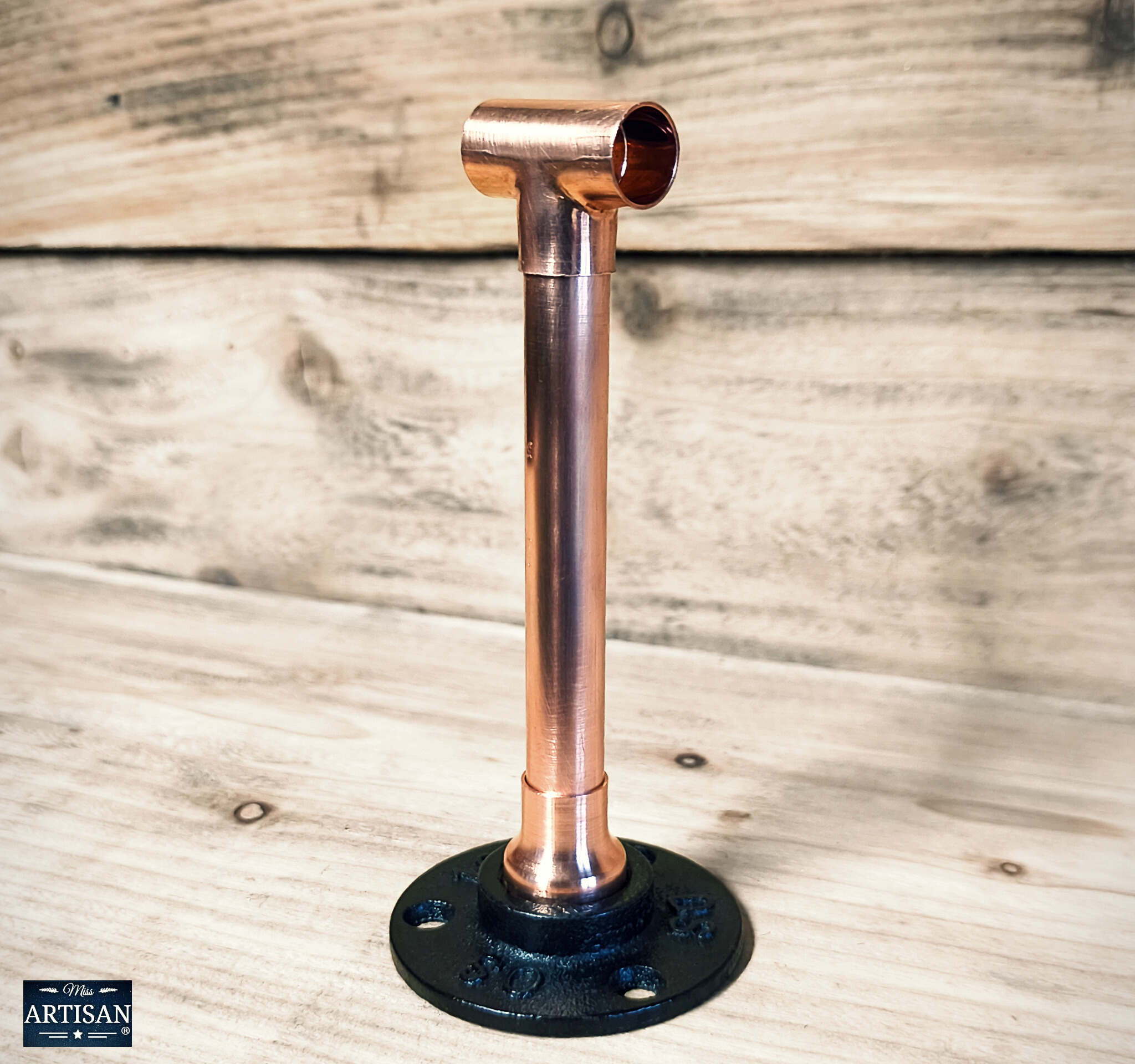 Extended 15mm Copper Pipe Tee Flange Wall Floor Pipe Mount – Miss ...