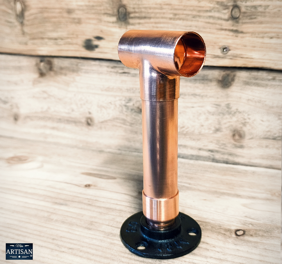 Extended 28mm Copper Pipe Tee Flange Wall Floor Pipe Mount – Miss ...