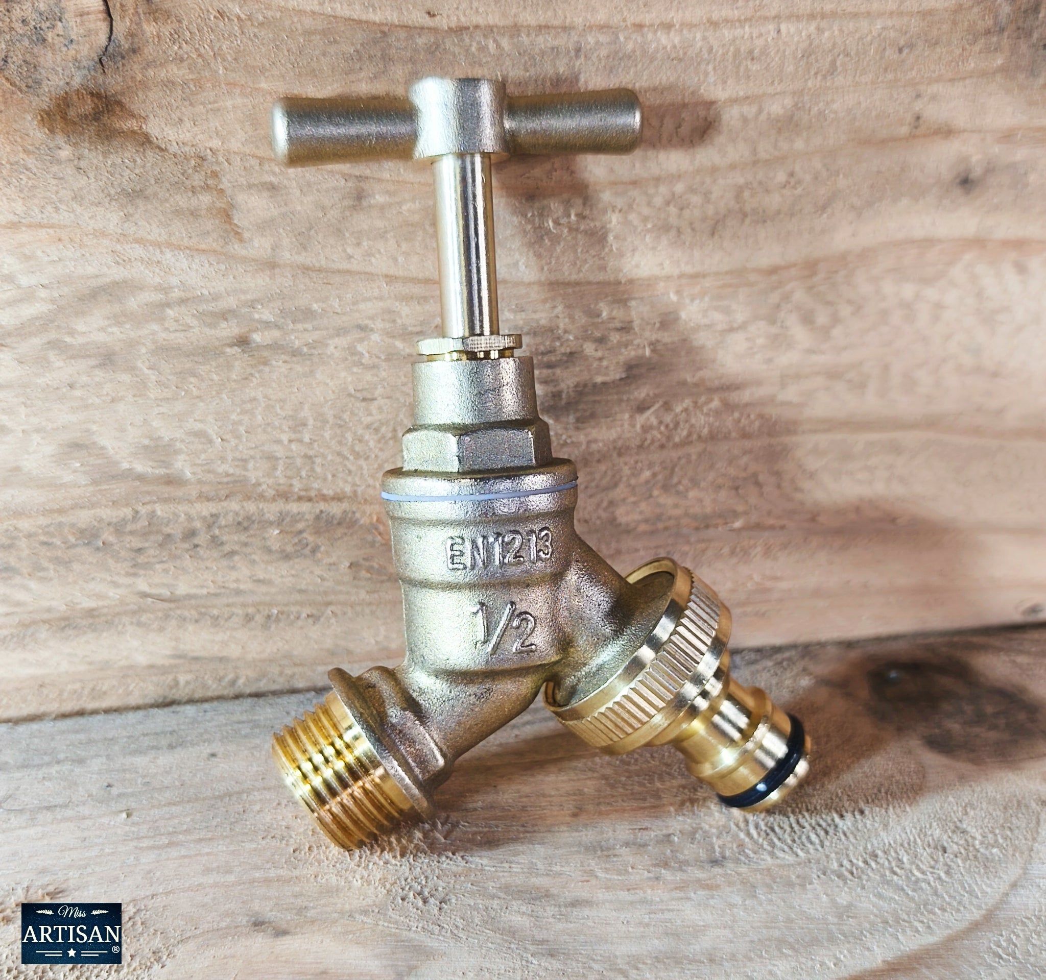 Brass Spigot Tap With Hozelock Fitting – Miss Artisan Ltd