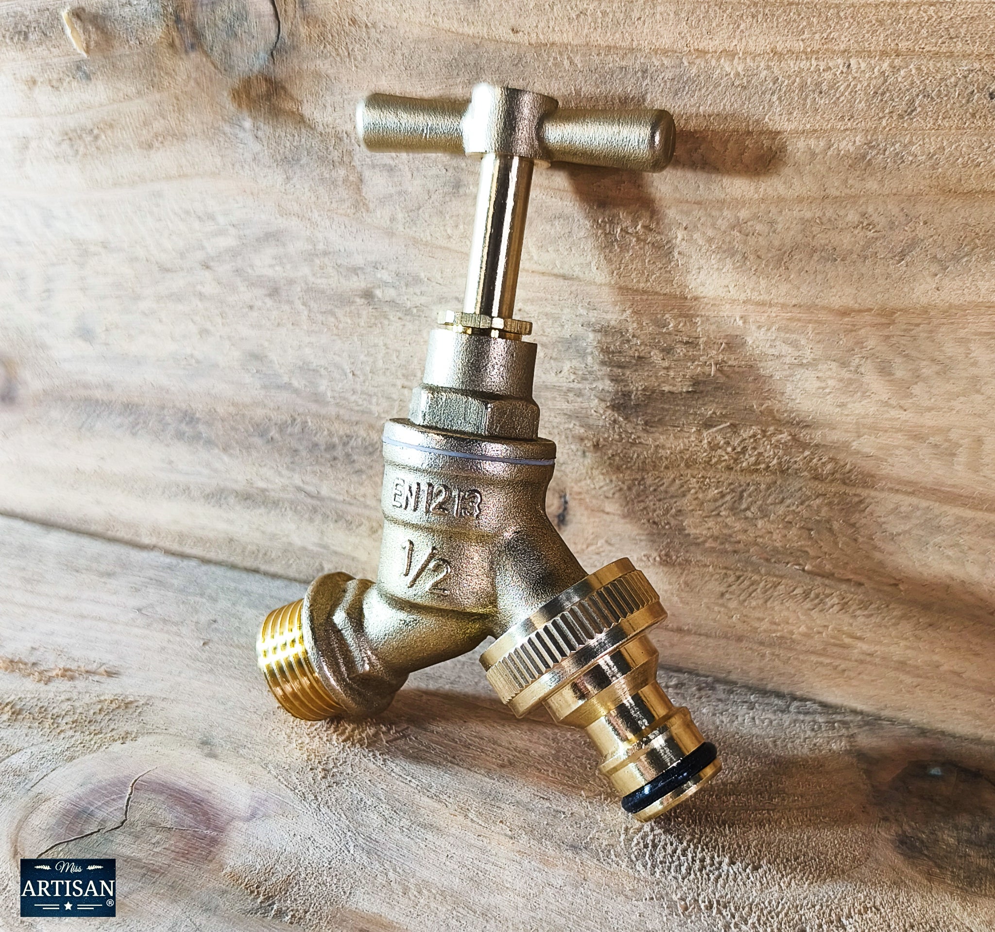 Brass Spigot Tap With Hozelock Fitting – Miss Artisan Ltd