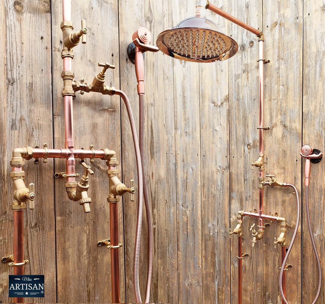 Indoor / Outdoor Handmade Pure Copper Showers – Miss Artisan Ltd
