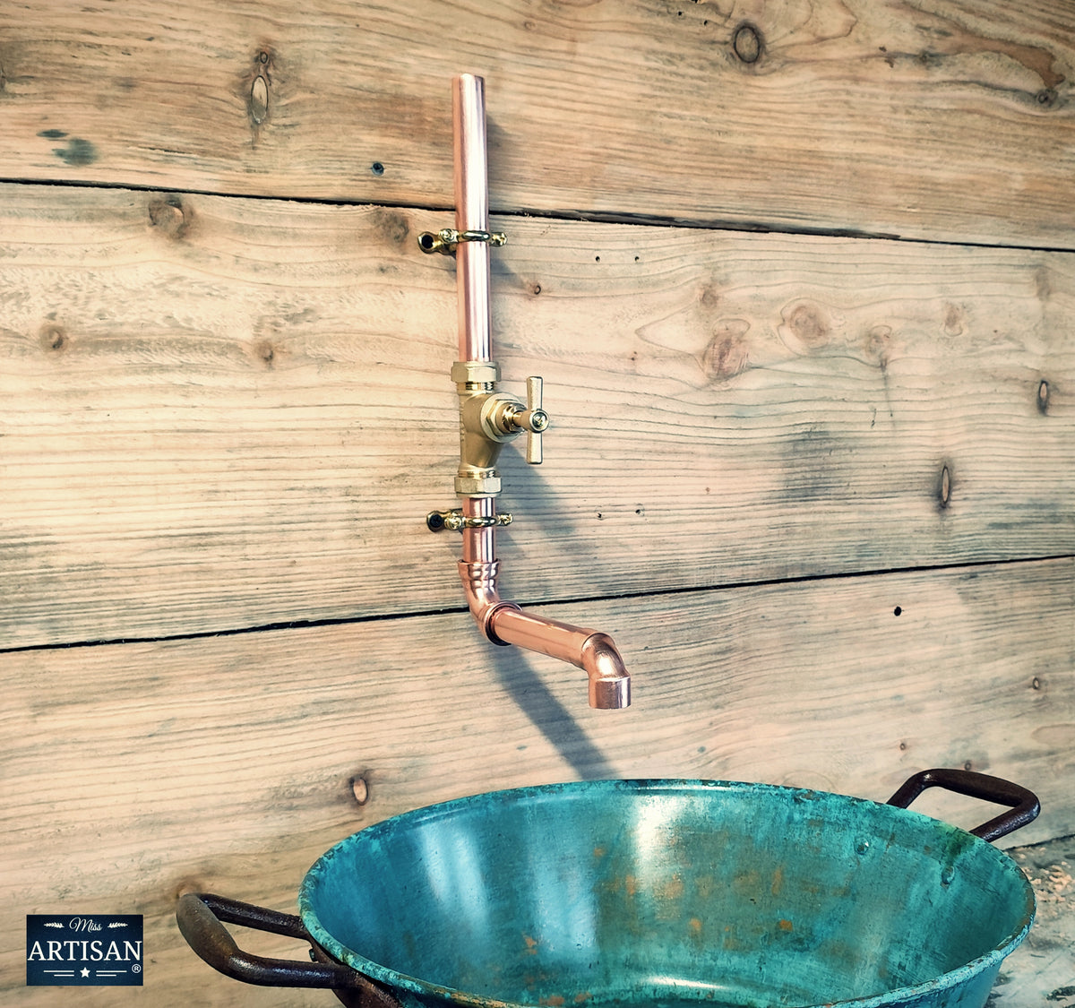 Single Copper Wall Mounted Faucet Tap - Swivel Spout – Miss Artisan Ltd