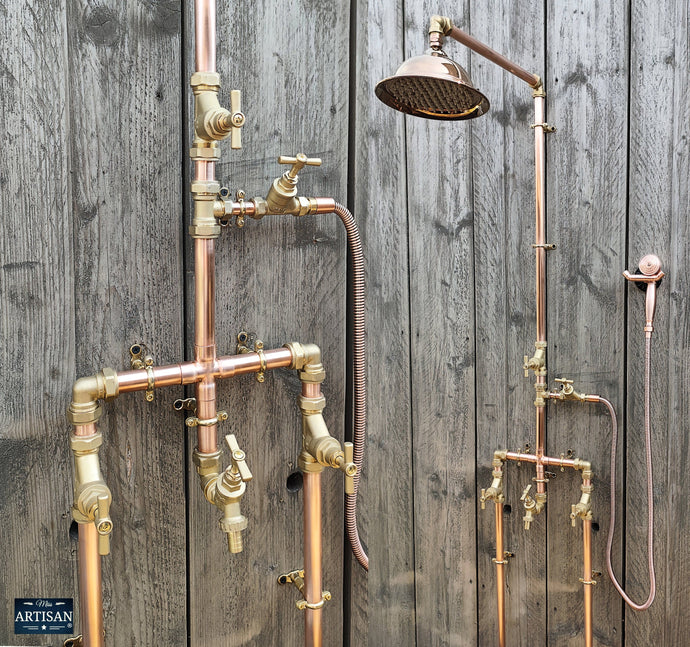 Handmade Pure Copper Indoor Outdoor Showers, Taps, Faucets, Flanges ...