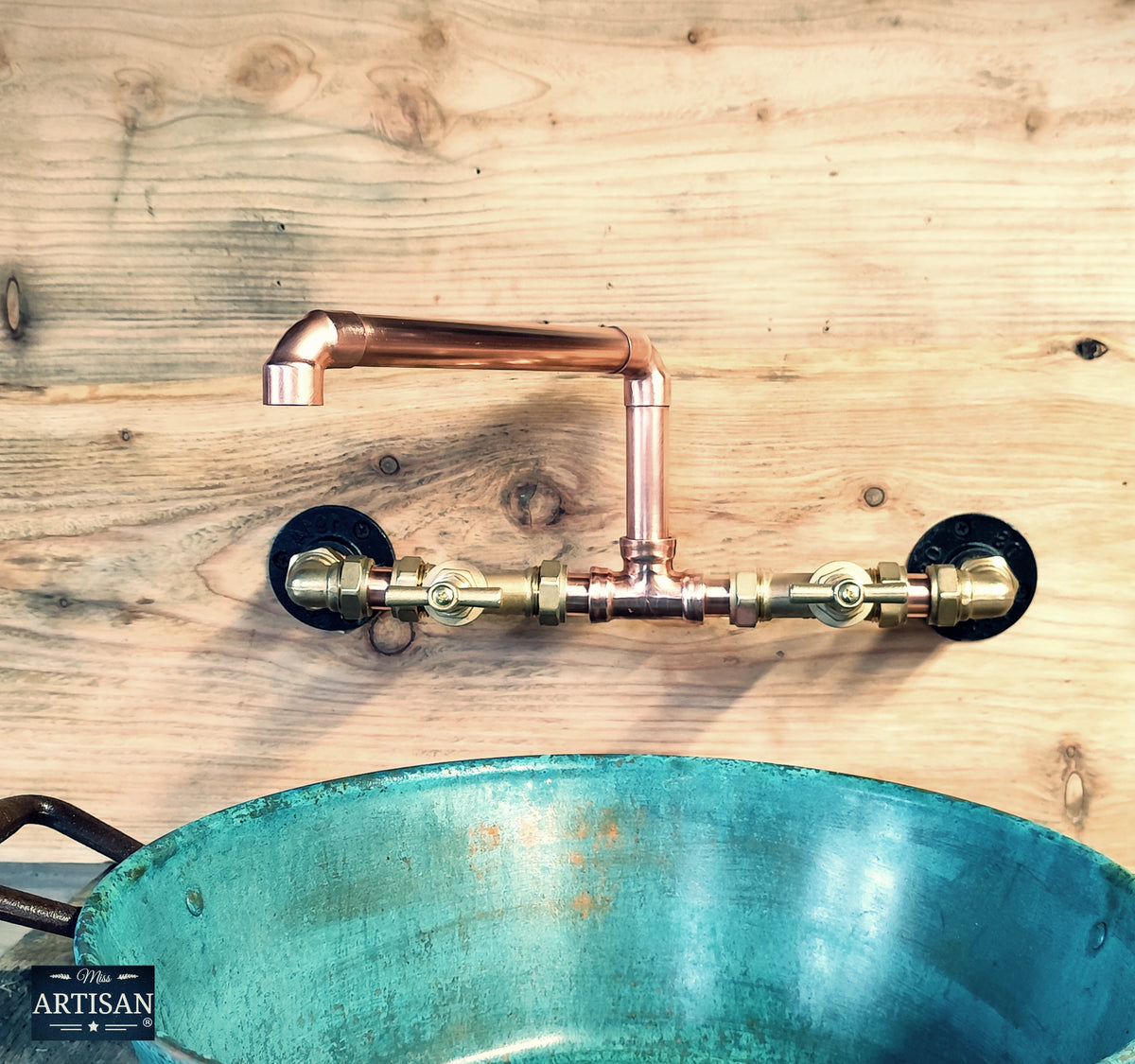 Copper Mixer Tap Wall Mounted - Swivel Spout – Miss Artisan Ltd