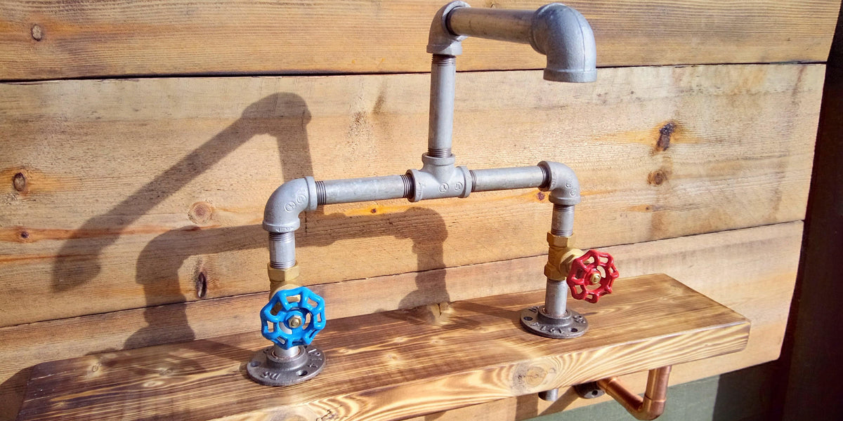 Galvanized Cast Iron Pipe Mixer Taps – Miss Artisan Ltd