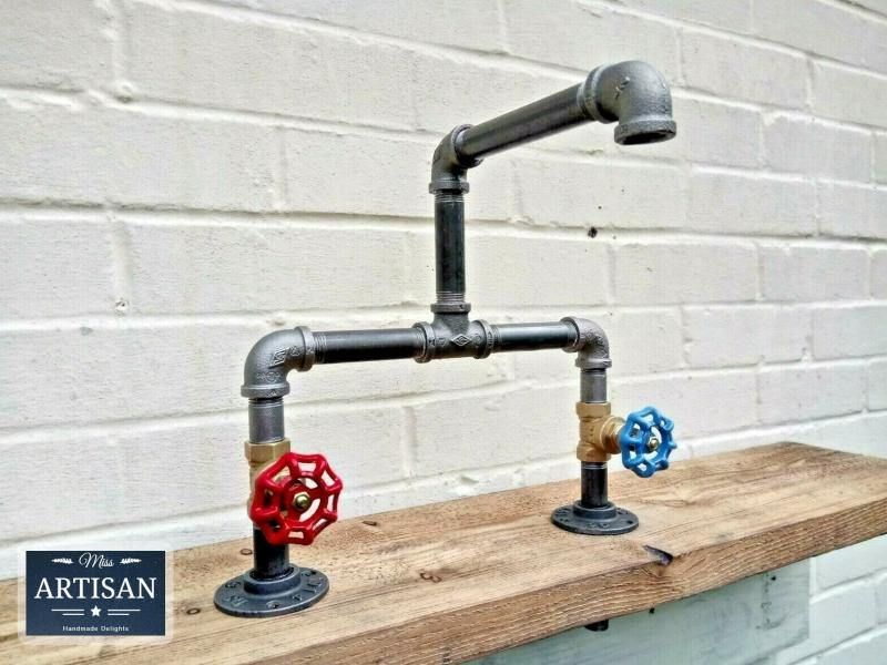 Cast Iron And Steel Rusty Pipe Mixer Taps – Miss Artisan Ltd