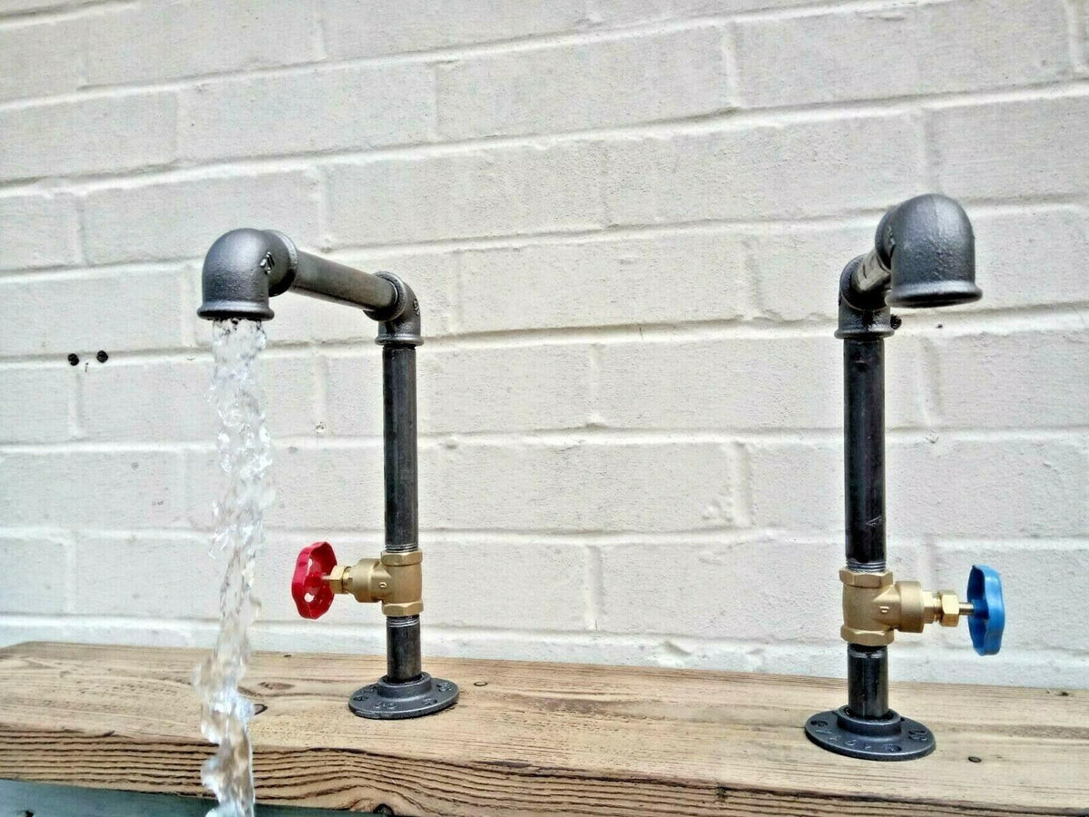 Pair Of Old Cast Iron Faucet Taps – Miss Artisan Ltd