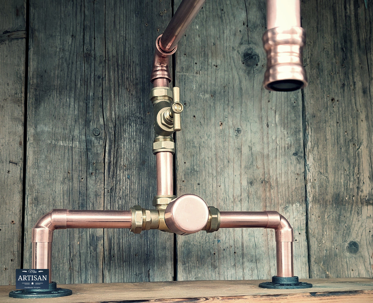 Thermostatic Copper Pipe Mixer Swivel Taps - Outdoor / Indoor Use ...