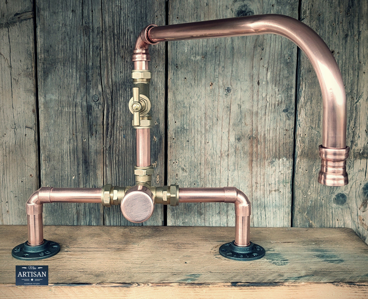 Thermostatic Copper Pipe Mixer Swivel Taps - Outdoor / Indoor Use ...