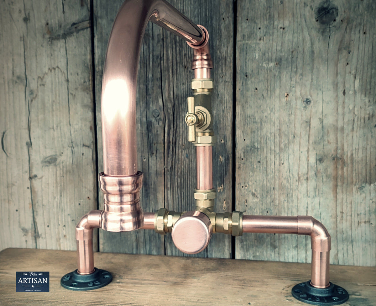 Thermostatic Copper Pipe Mixer Swivel Taps - Outdoor / Indoor Use ...